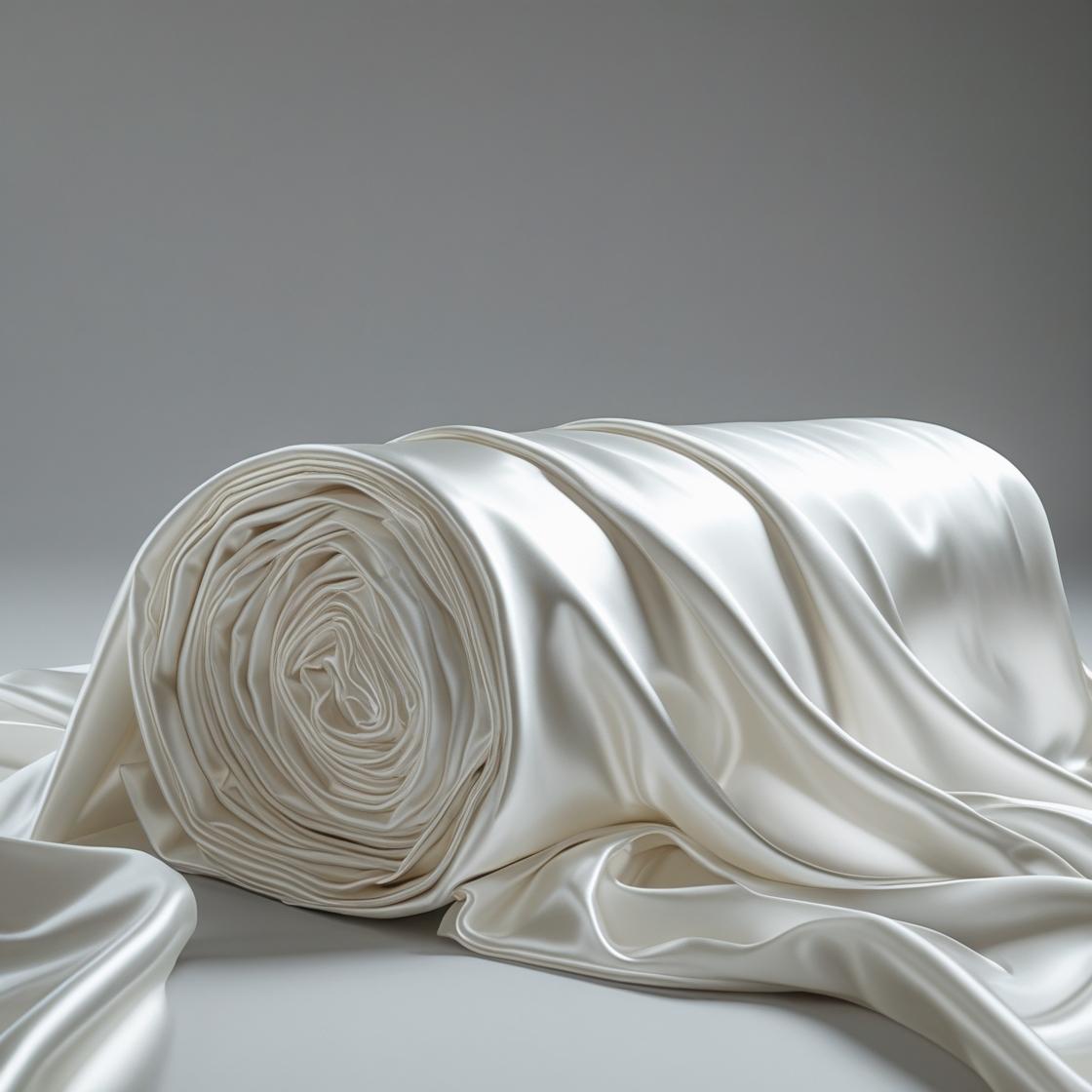 10 Yard Continuous Pieces × 60” White Satin Fabric | Free Shipping ...